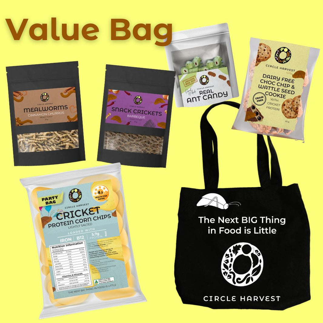 Edible Bug Shop- Circle Harvest. Australian Farmed Insect Protein