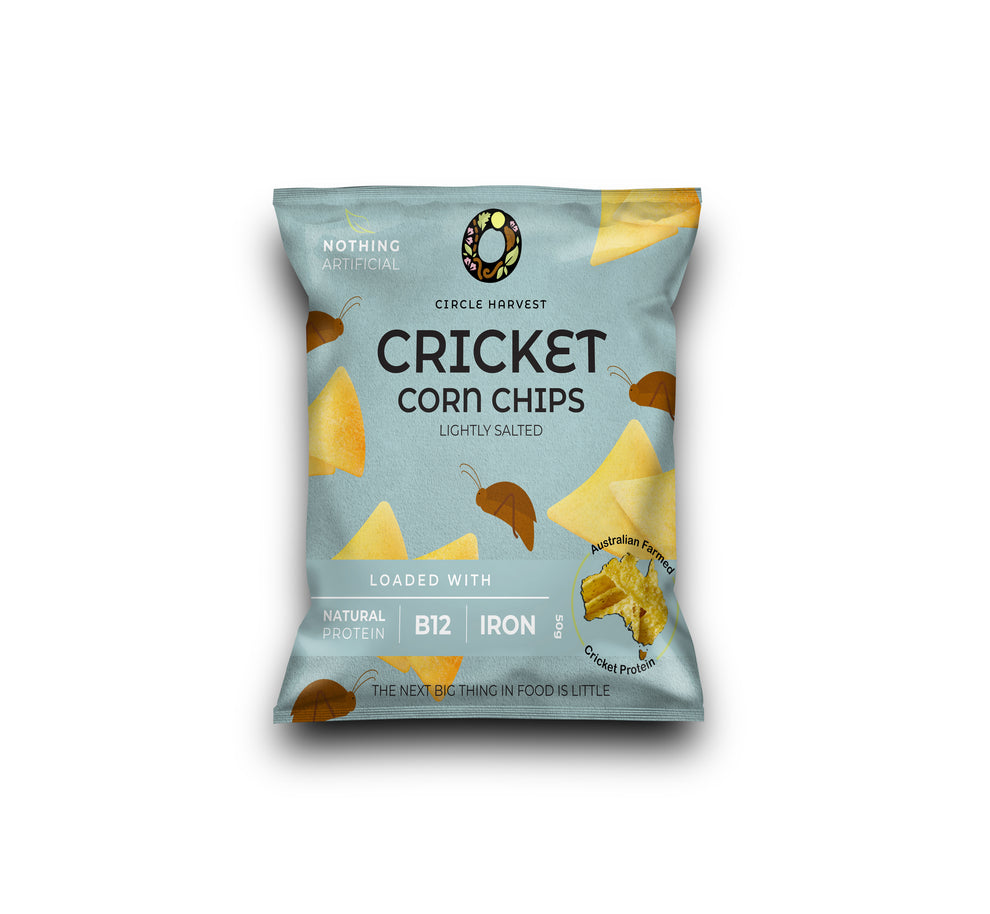 Cricket Corn Chips 50g- Australian Farmed Healthy Protein Snack ...